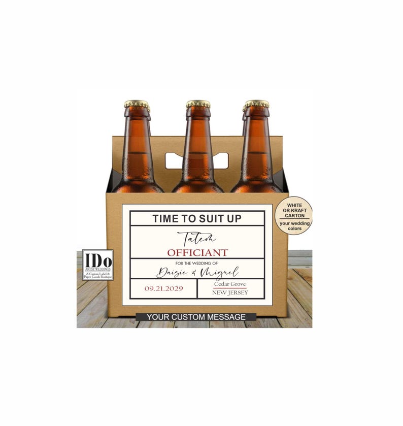 Personalized Groomsman Proposal Beer Box: Custom 6-pack Carrier - Etsy