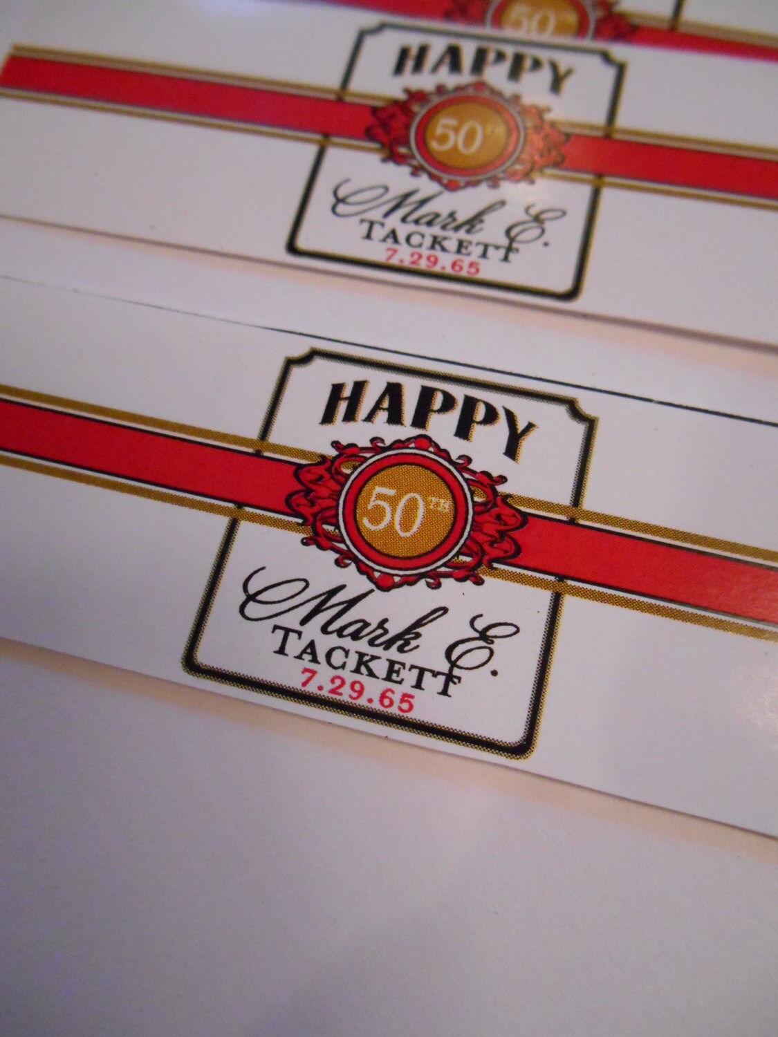 Custom Cigar Bands - Happy Birthday - Wedding Party Labels - Groomsmen ...