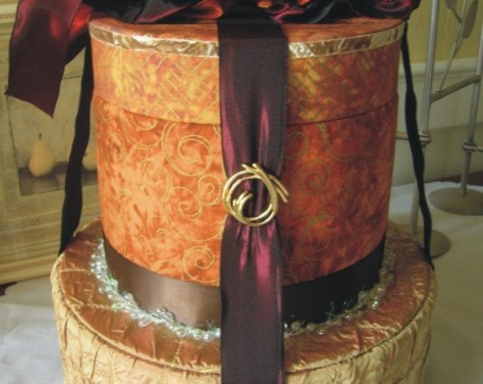 Fall Wedding Card Box - 2 Tier Elegant Autumn Wedding Gift Envelope Box ...