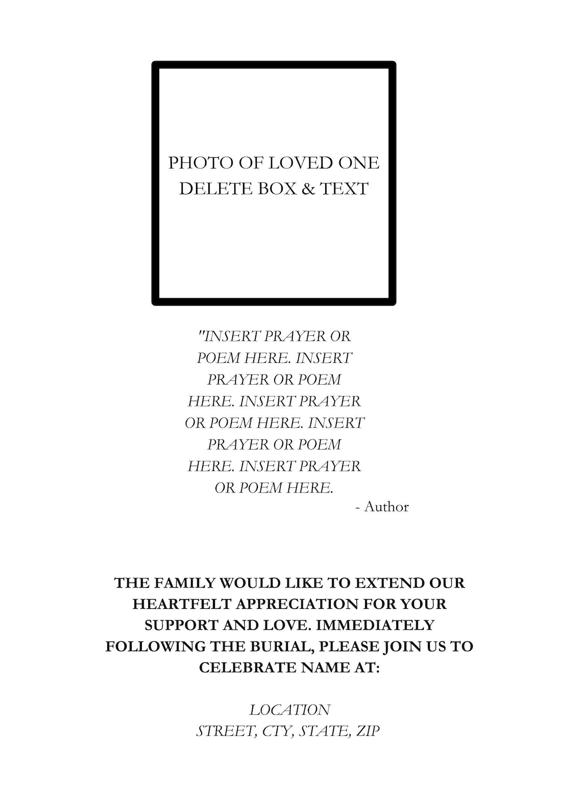Catholic Funeral Program Template - Irish Celtic Cross - Mass of ...