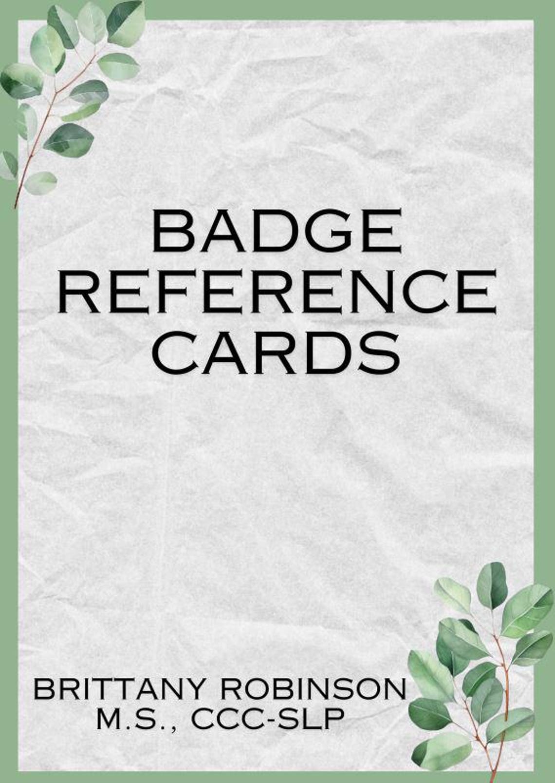 Medical SLP Badge Cheats - Etsy