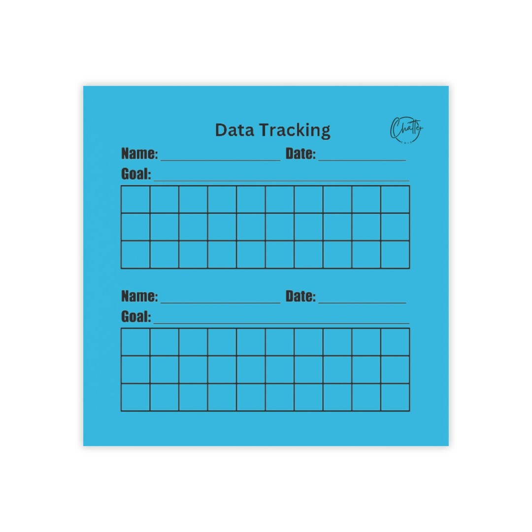 Data Tracking- Sticky Notes - Etsy