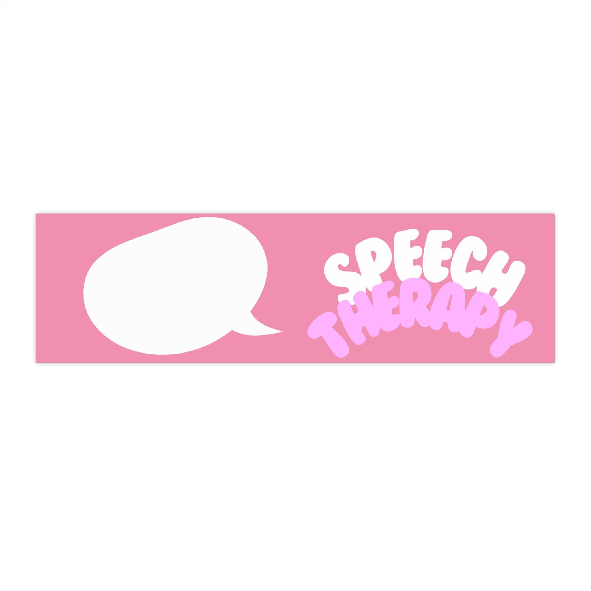 Speech Therapy Bumper Sticker - Etsy
