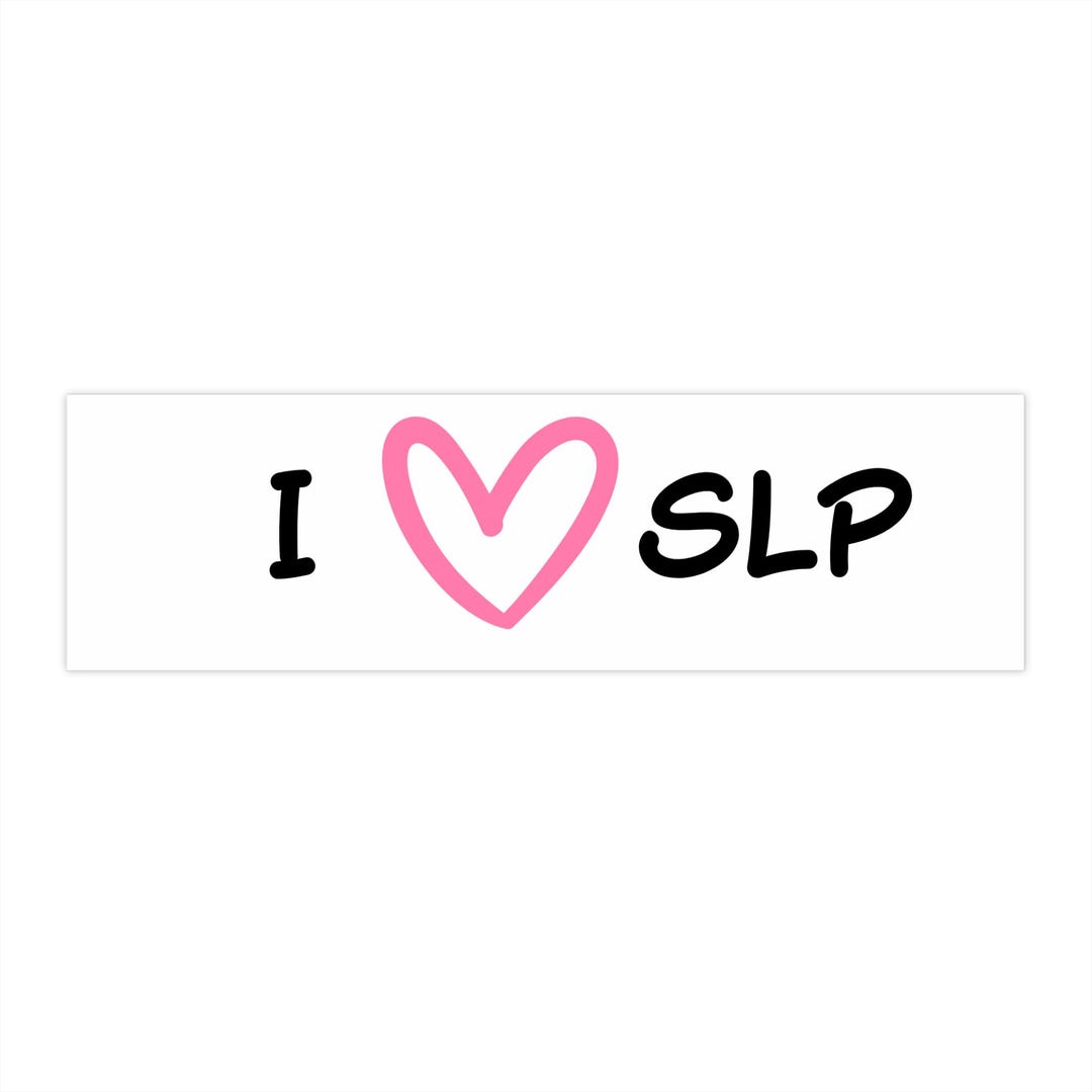 I HEART SLP Bumper Sticker - Etsy