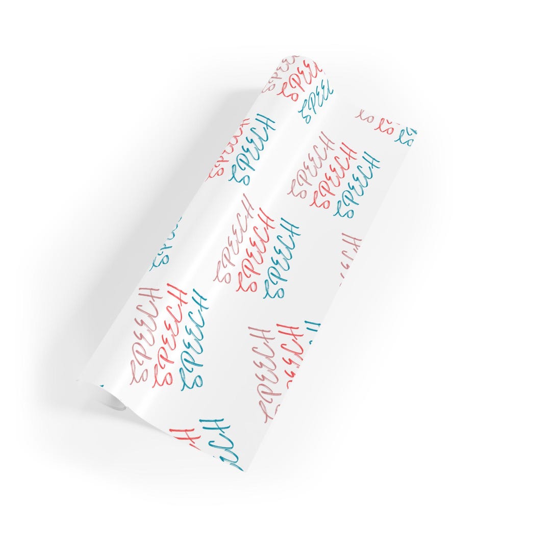 Speech Speech Speech Wrapping Paper - Etsy