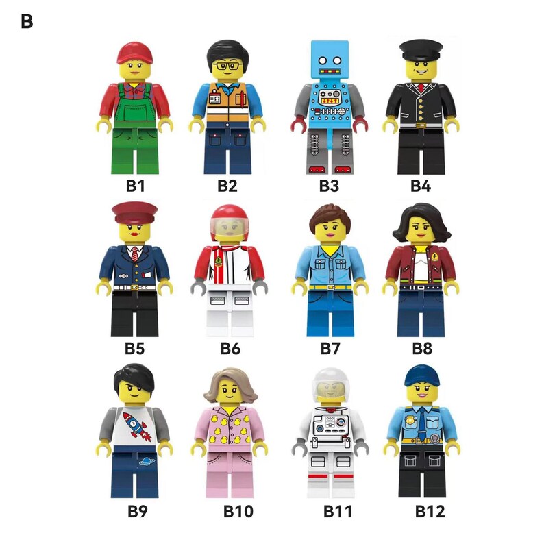 Career Character for Construction Building Block, Career Figure Sets ...