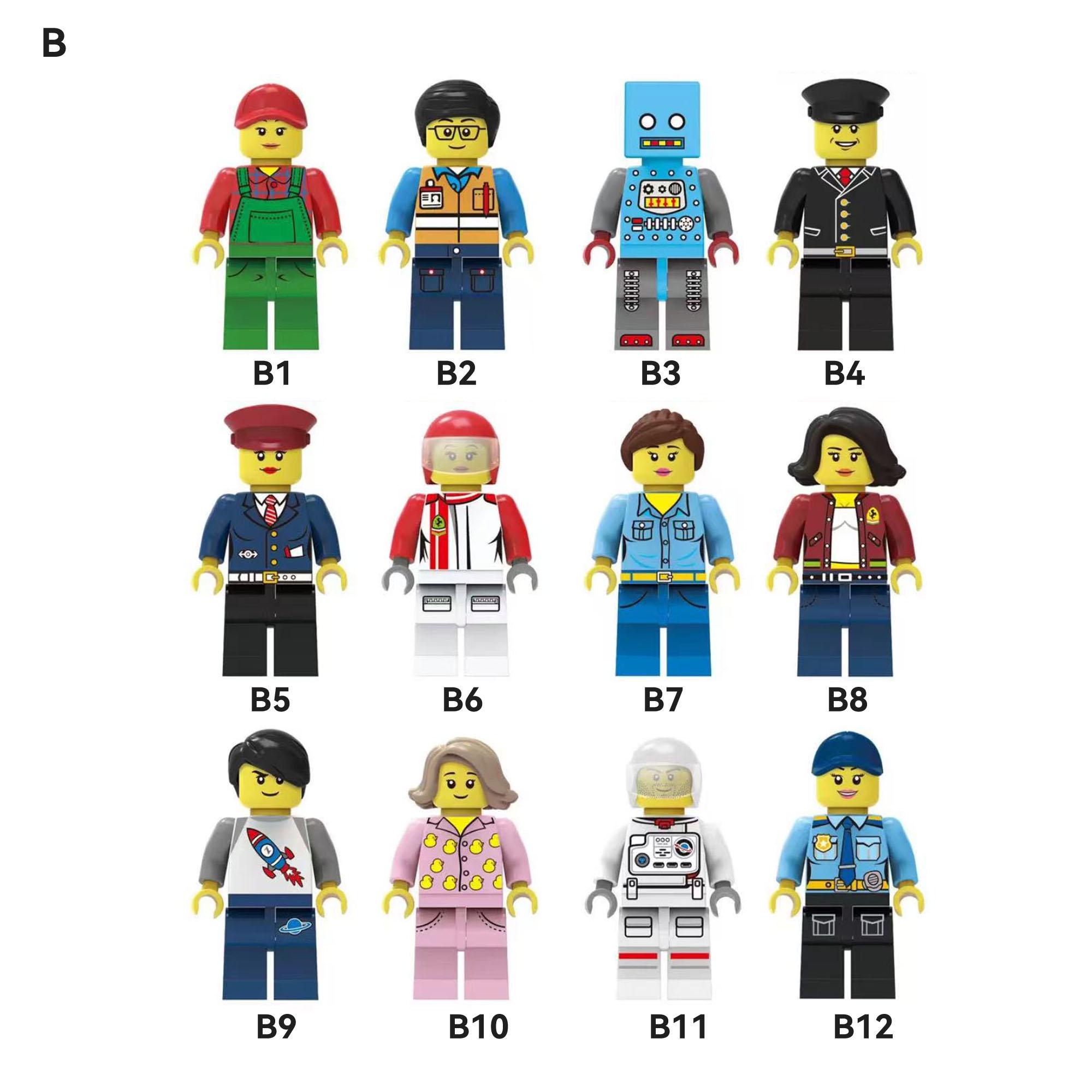 Career Character for Construction Building Block, Career Figure Sets ...