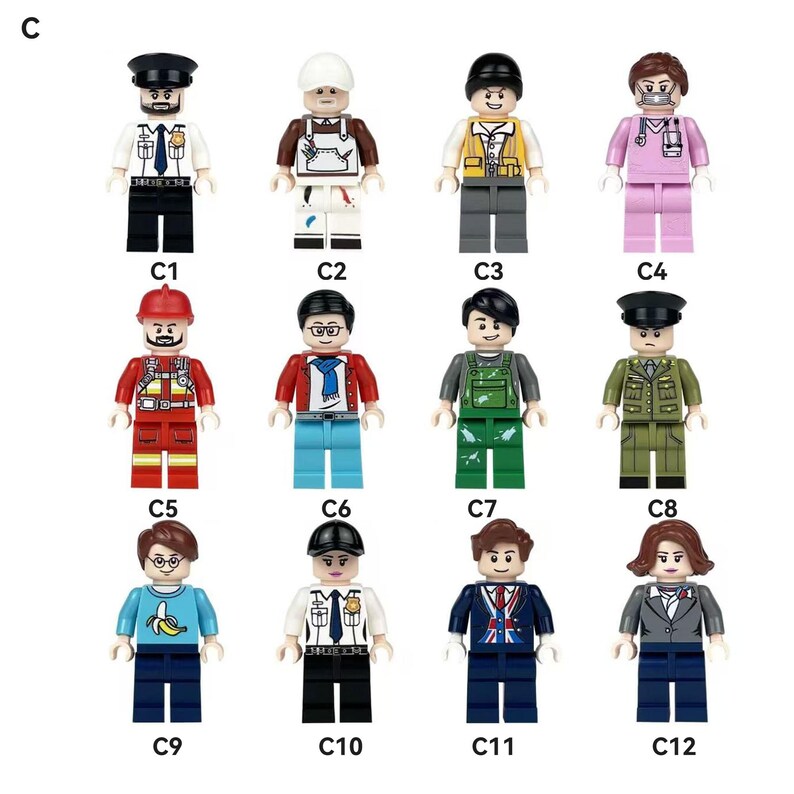 Career Character for Construction Building Block, Career Figure Sets ...