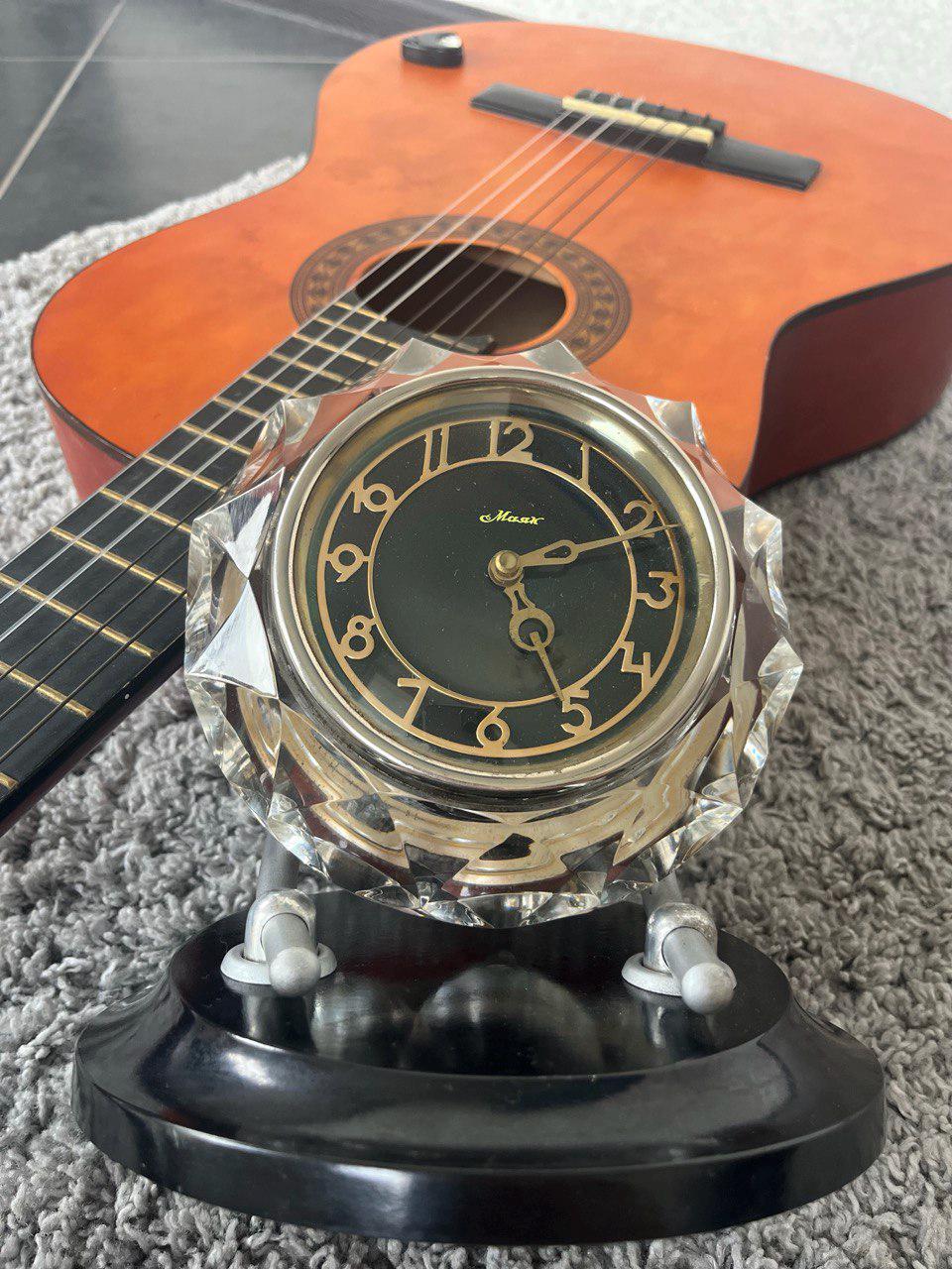 Antique Glass Clock - Etsy