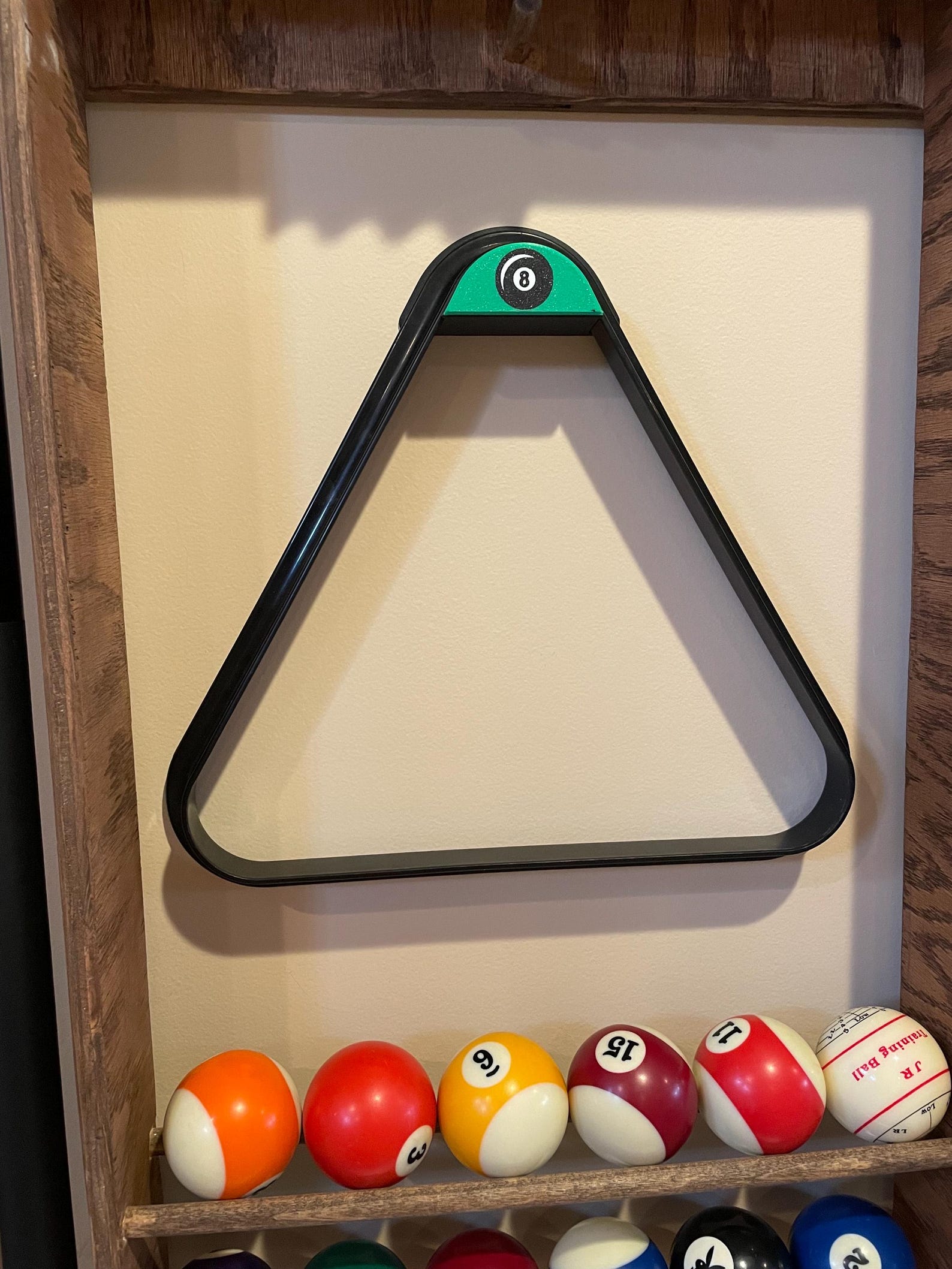 Pool Triangle Holder With a Designer Touch - Concealed Hardware for a ...
