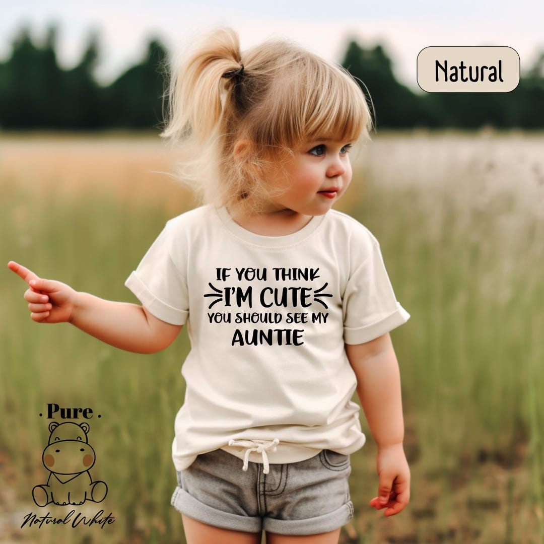 Cute Auntie Bodysuit, Toddler Tee, Niece Nephew Gift - Etsy