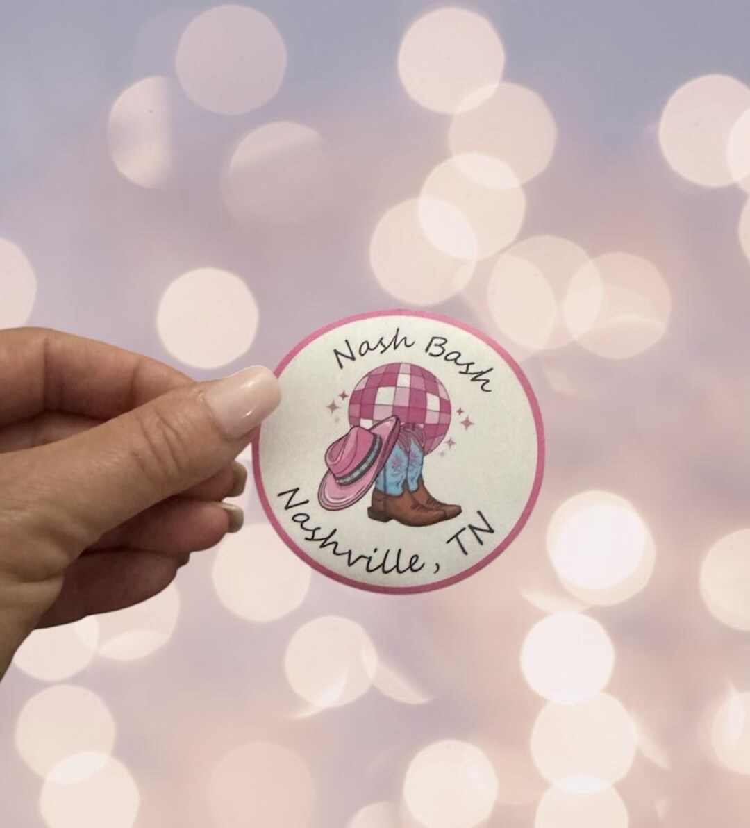 Nash Bash 3" Sticker for Nashville, Tennessee Bachelorette Party Gifts ...