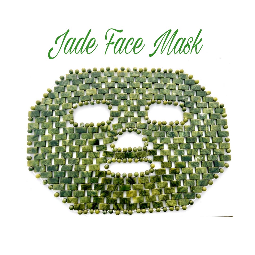 Jade Crystal Stone Face Mask for Relaxation and Glow Booster 100% for ...