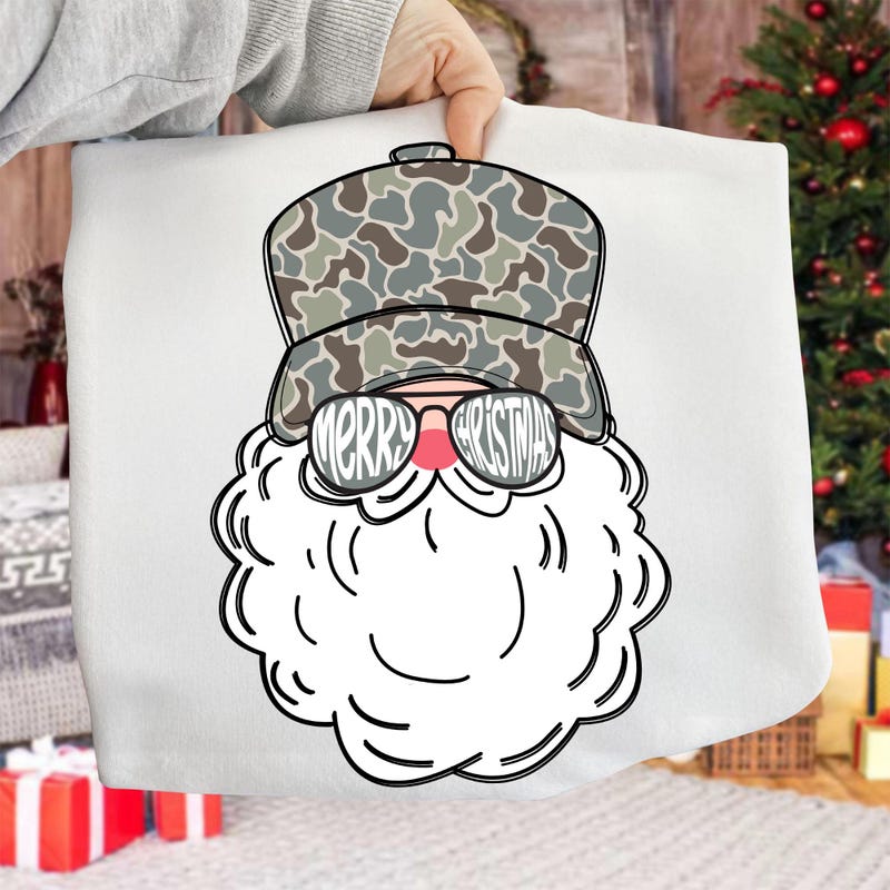Camo Santa Hat - Etsy