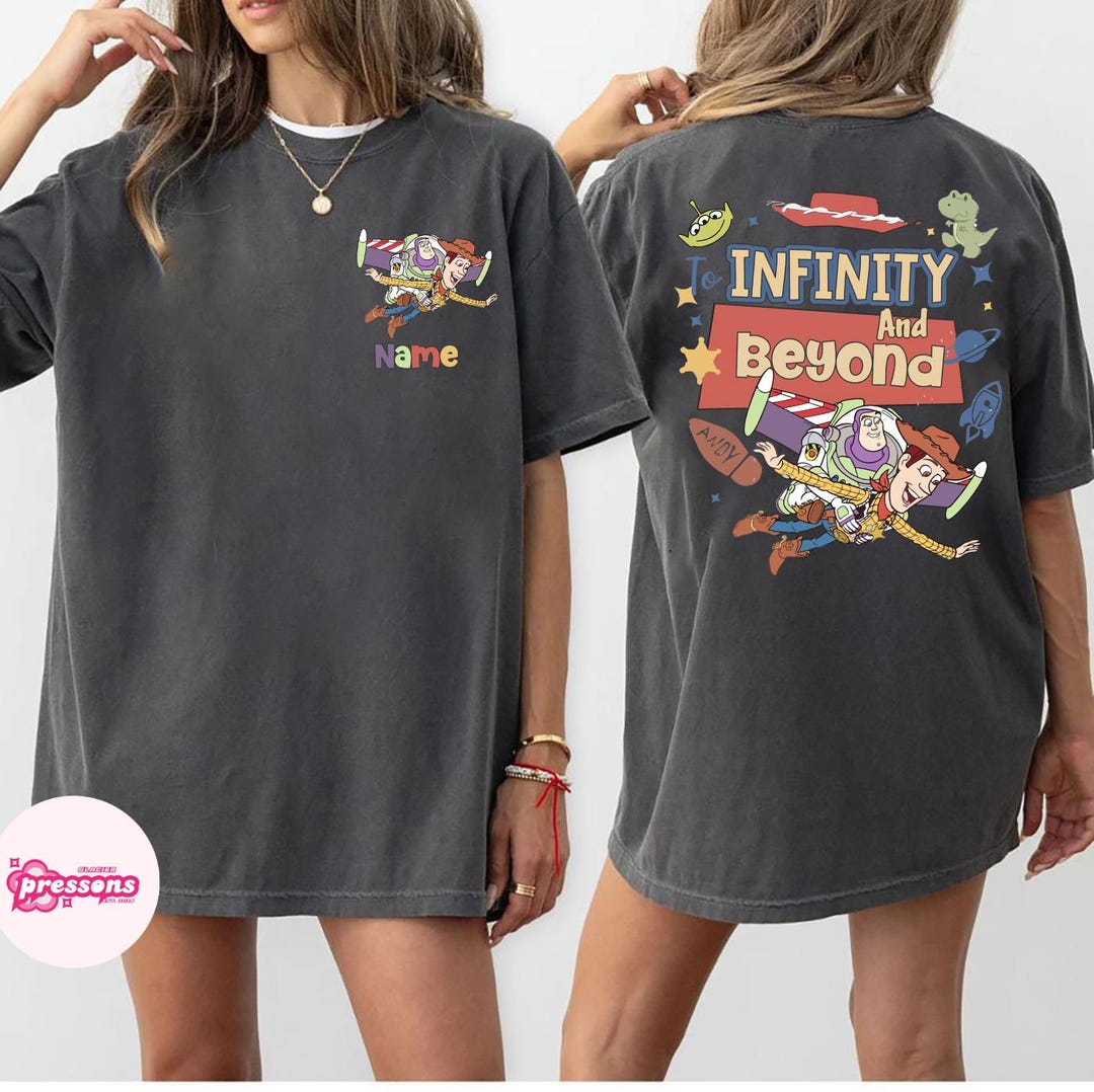 To Infinity and Beyond Shirt, Comfort Colors Toy Story Characters Tee ...