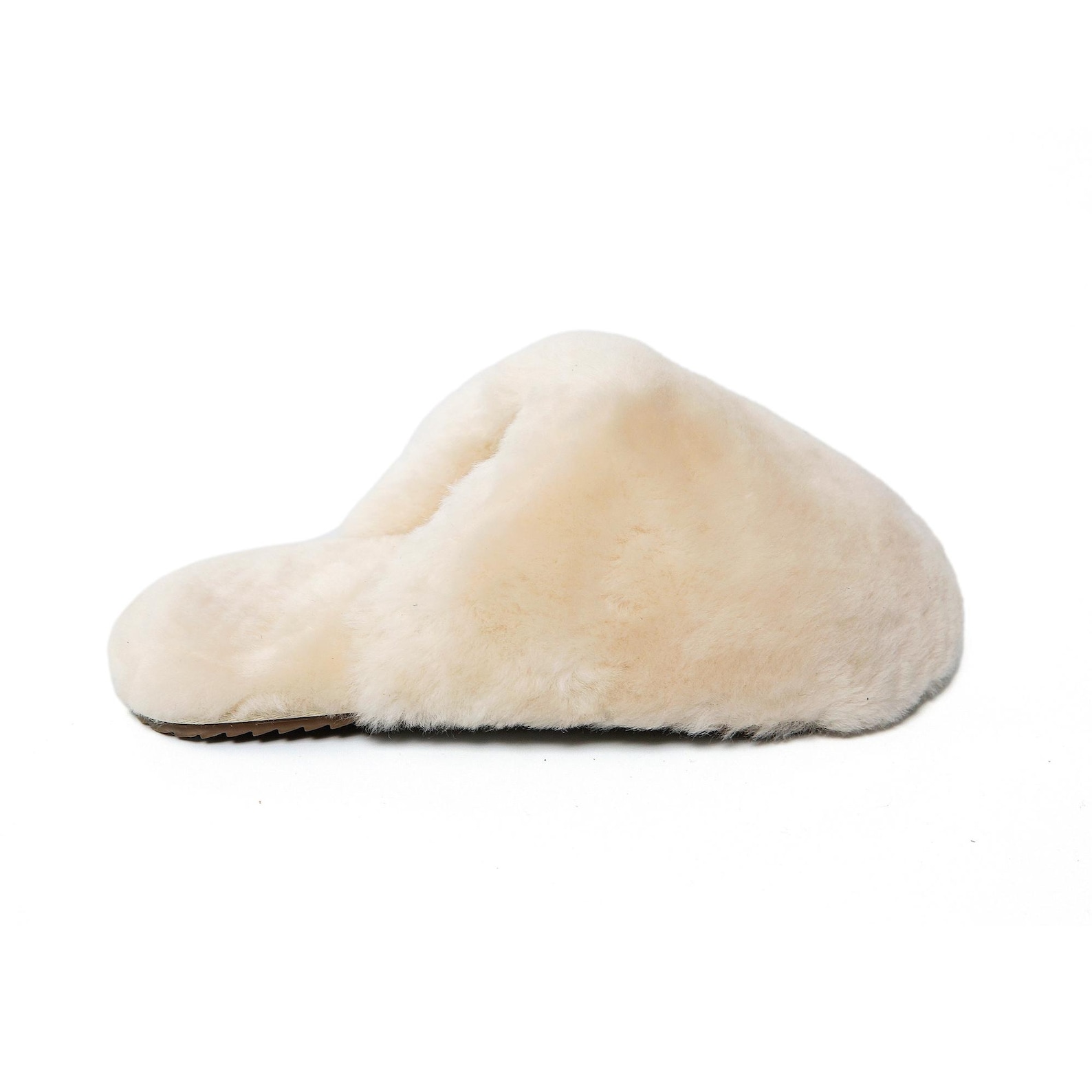 Alpaca Slippers Genuine Shearling Sheepskin Slippers White 100% Natural ...