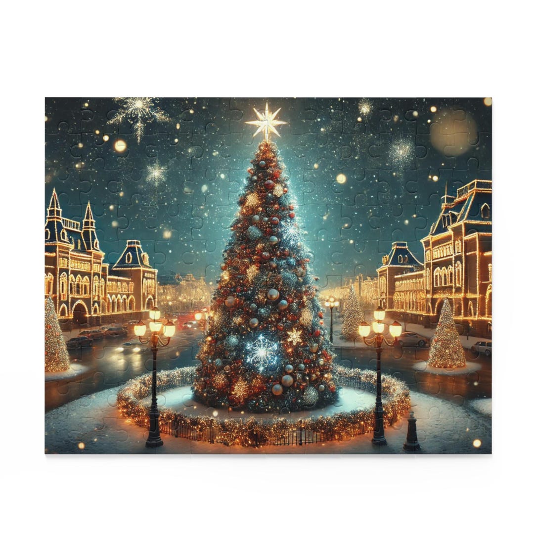 Christmas Tree Puzzle 120, 252, 500-piece - Etsy