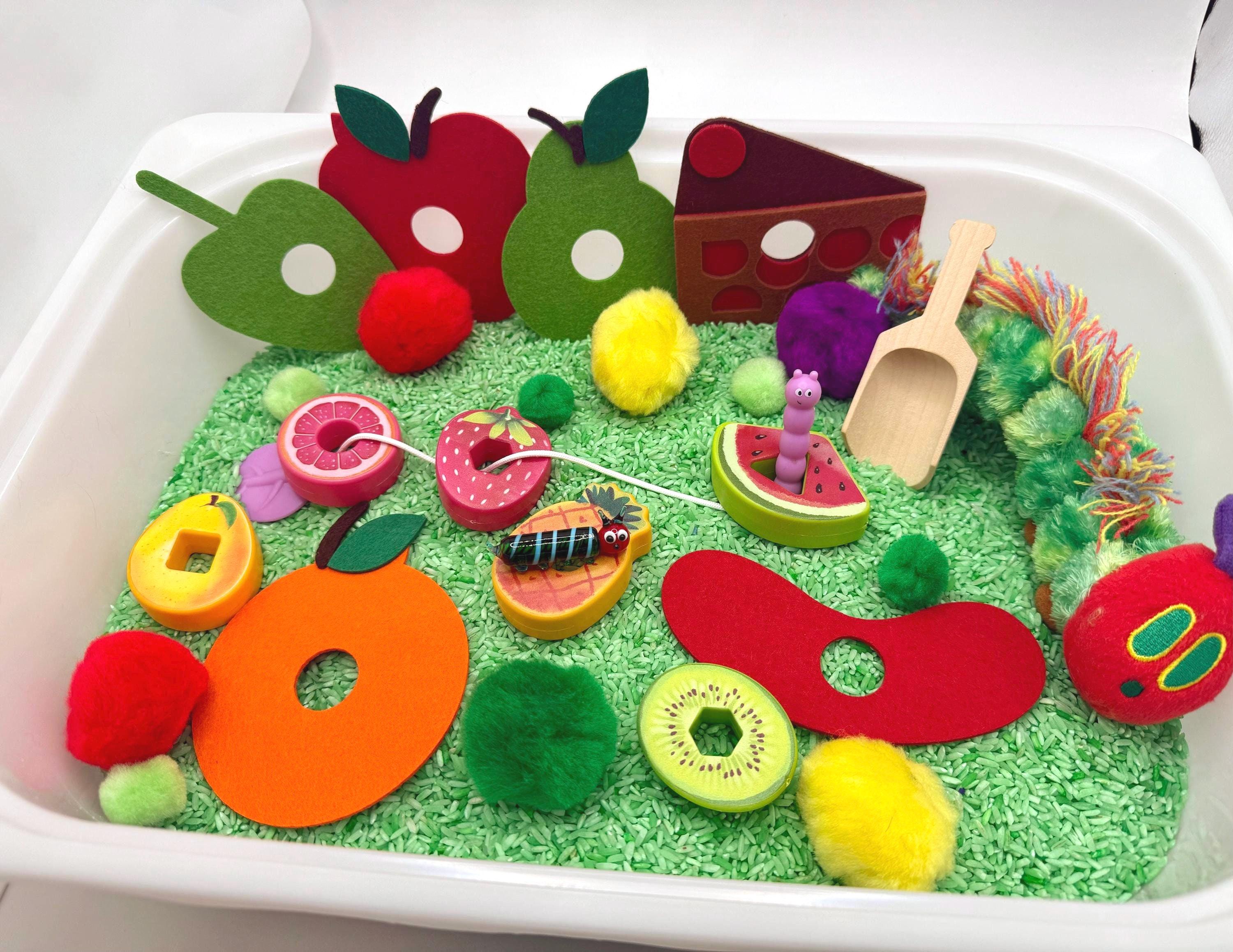 Very Hungry Caterpillar Sensory Box, Book Themed Sensory Bin ...