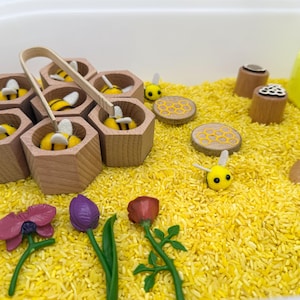 Educational Bee Themed Sensory Play Kit With Motor Skills Practice ...