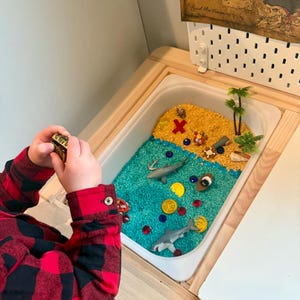Treasure Hunt Ocean Sensory Bin, Preschool Play, Pirates, Educational ...