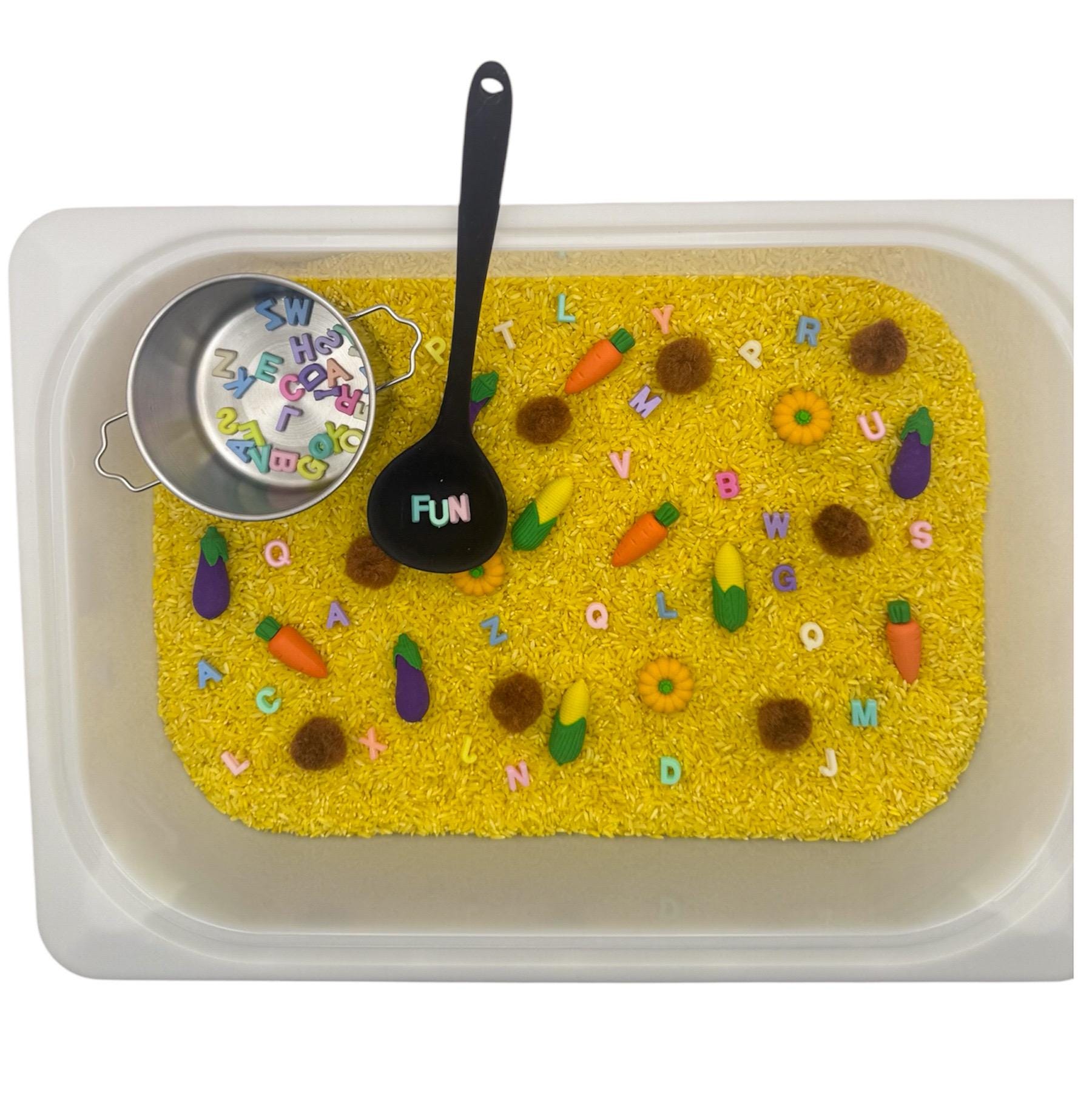 Alphabet Soup- Letter Recognition Sensory Bin - Etsy