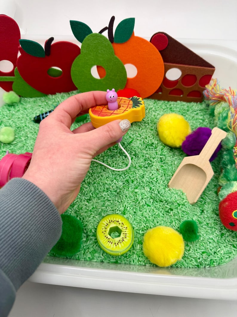 Very Hungry Caterpillar Sensory Box, Book Themed Sensory Bin ...