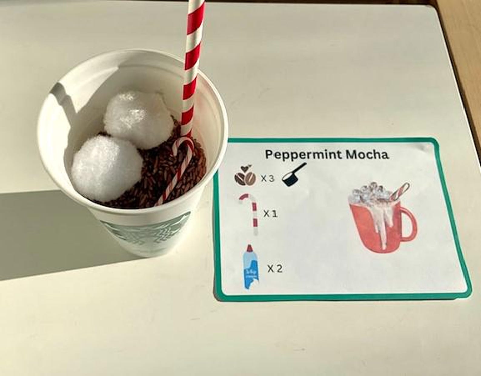 Coffee Barista Box, Sensory Bin, Daycare, Pretend Food Play, Starbucks ...