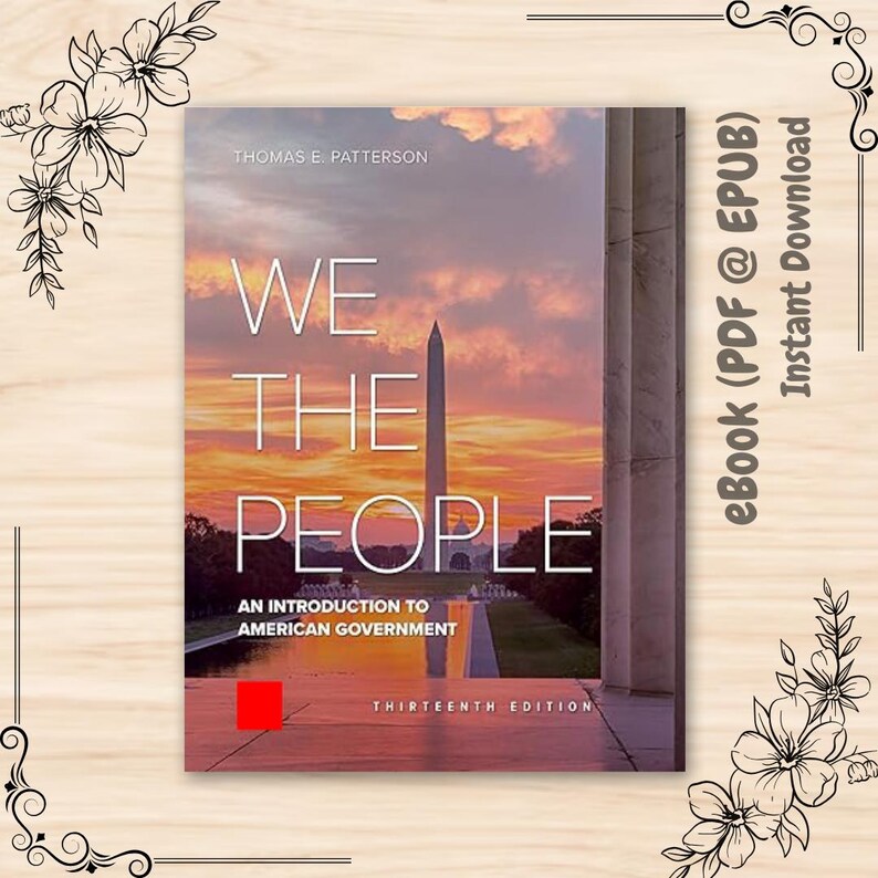 We the People: an Introduction to American Government 13th Edition - Etsy