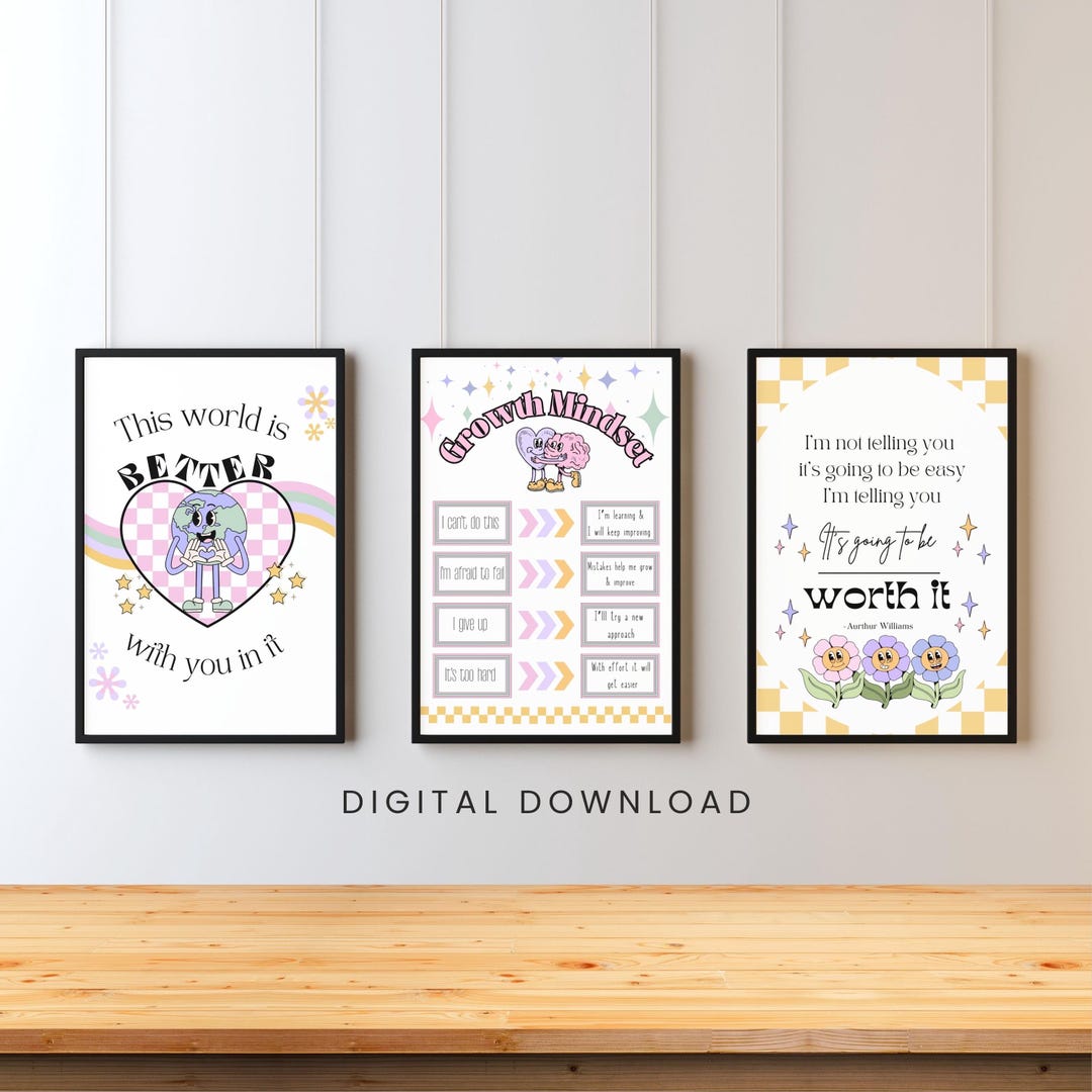 Mindset, Classroom Wall, Instant Download, Therapist Office Art ...