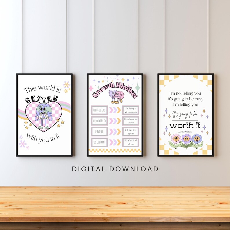 Mindset, Classroom Wall, Instant Download, Therapist Office Art ...