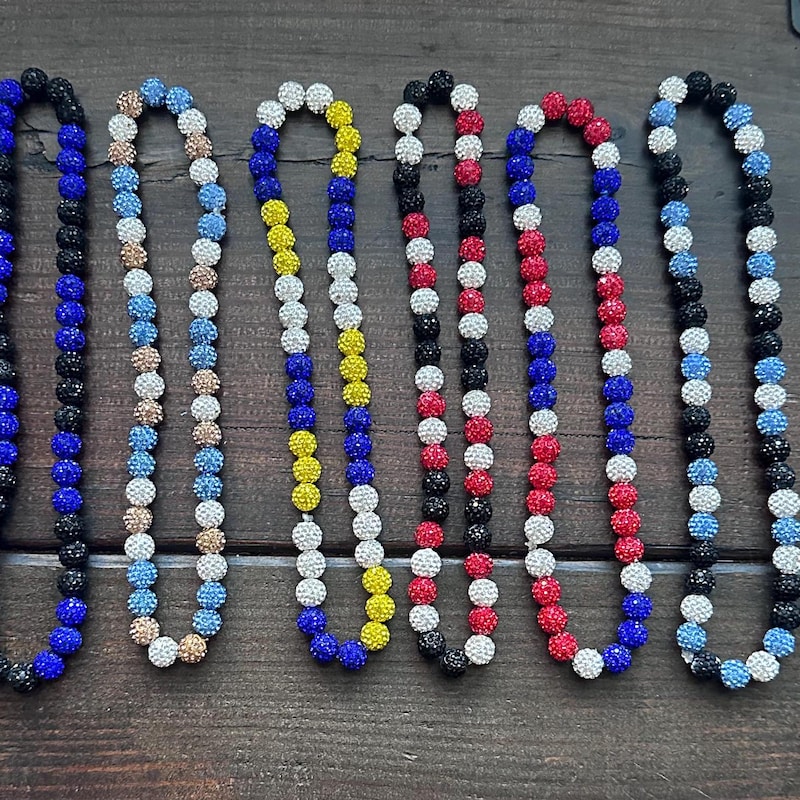 Baseball Beaded Necklace - Etsy