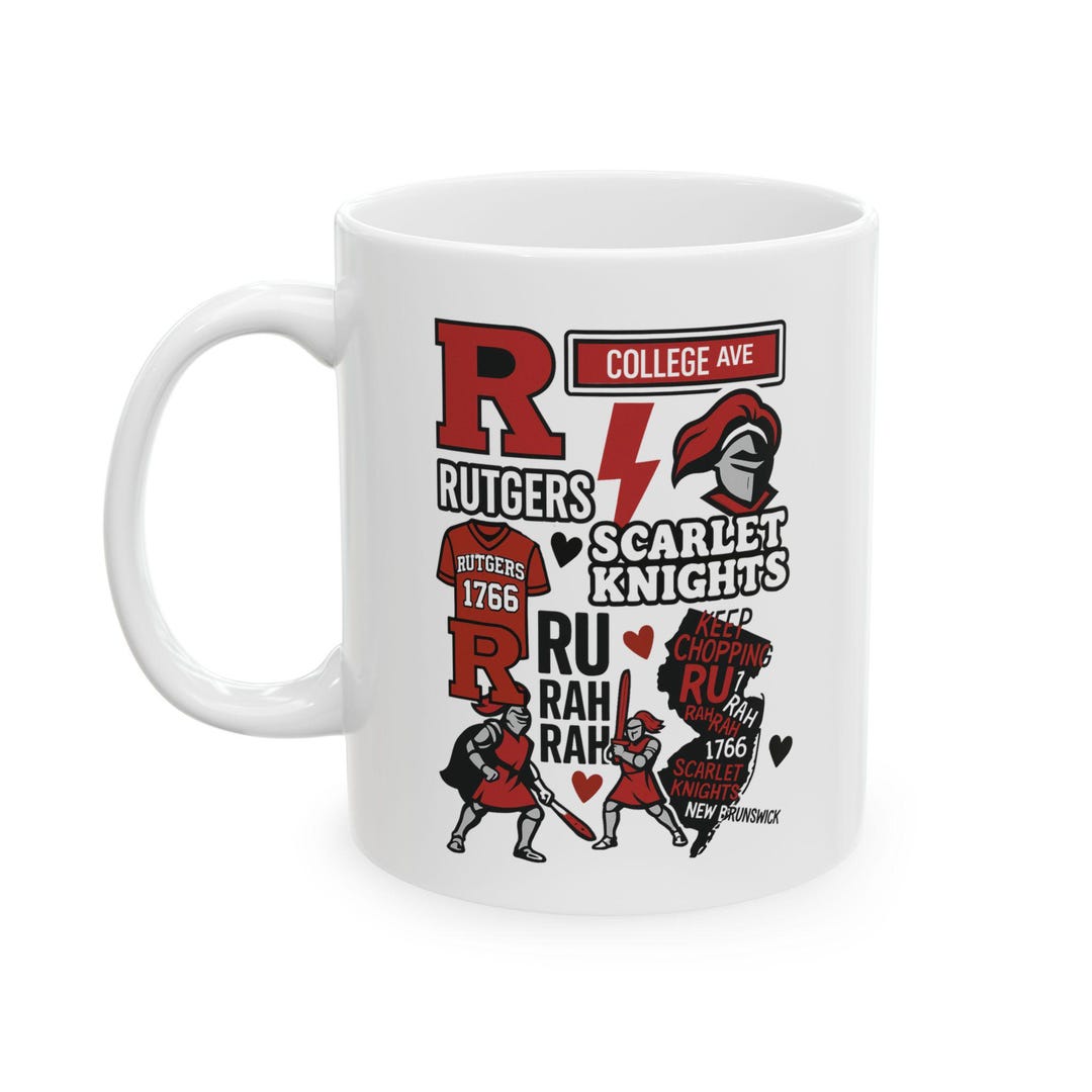 Rutgers Mug Scarlet Knights Coffee Cup Class of 2029 College Acceptance ...