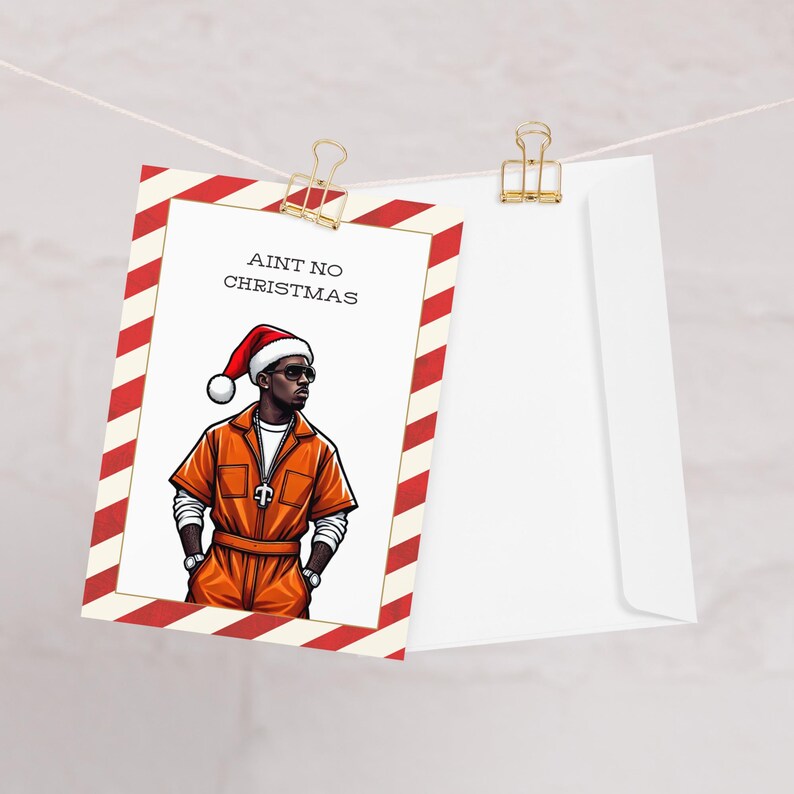 P Diddy Funny Christmas Card - "ain't No Christmas Like a Diddy ...
