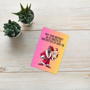 P Diddy - Funny Birthday Card for Him or Her – Smooth Baby Oil Design ...