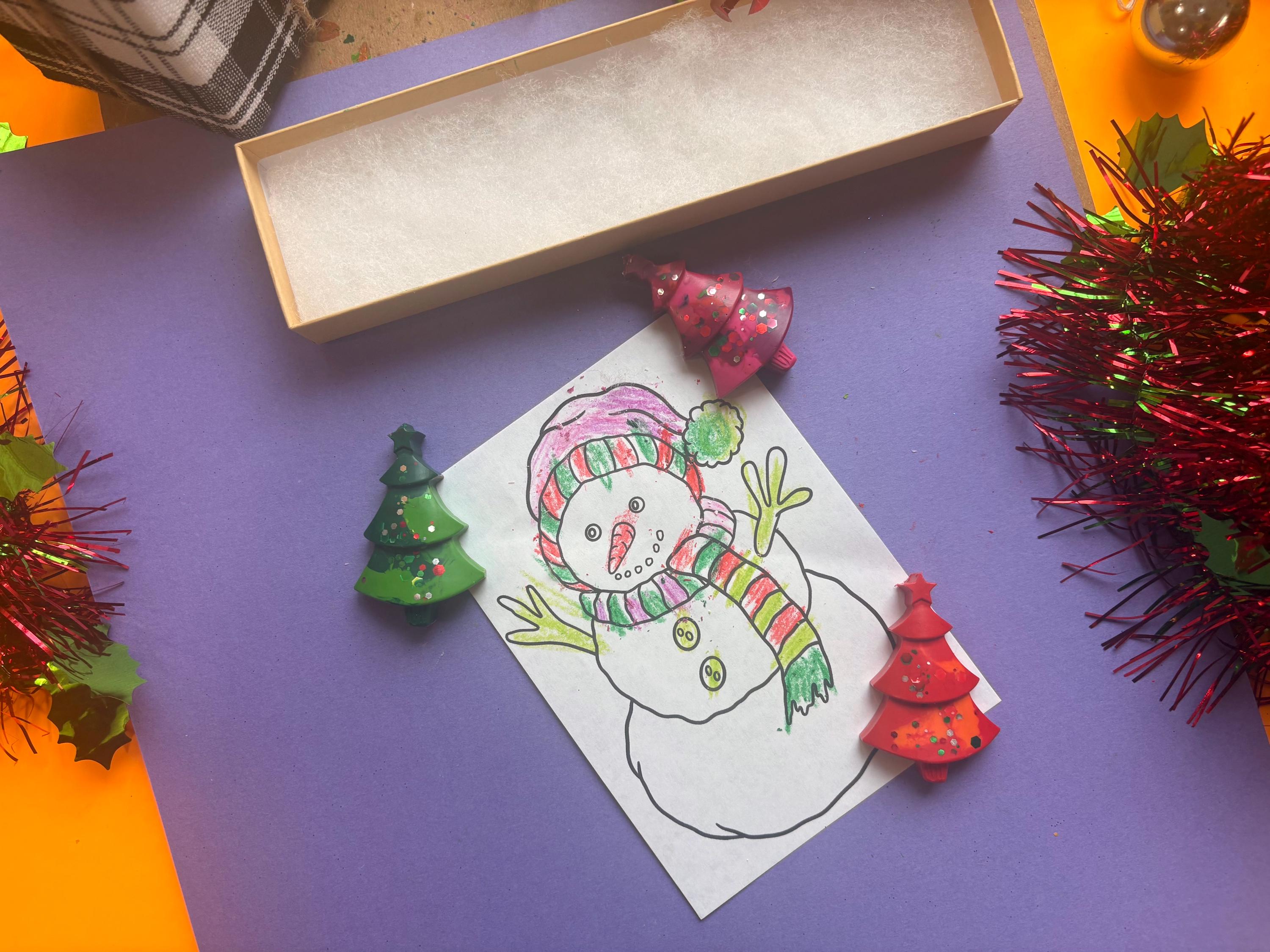 Christmas Tree Crayons, Festive Crayons, Kids Stocking Stuffer, Cute ...