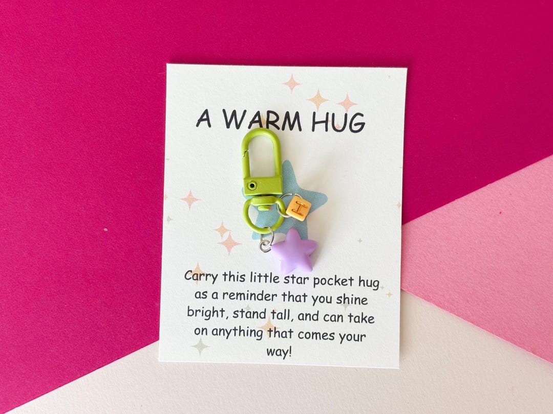 Personalized Star Pocket Hug Token, Back to School Cheer Up ...