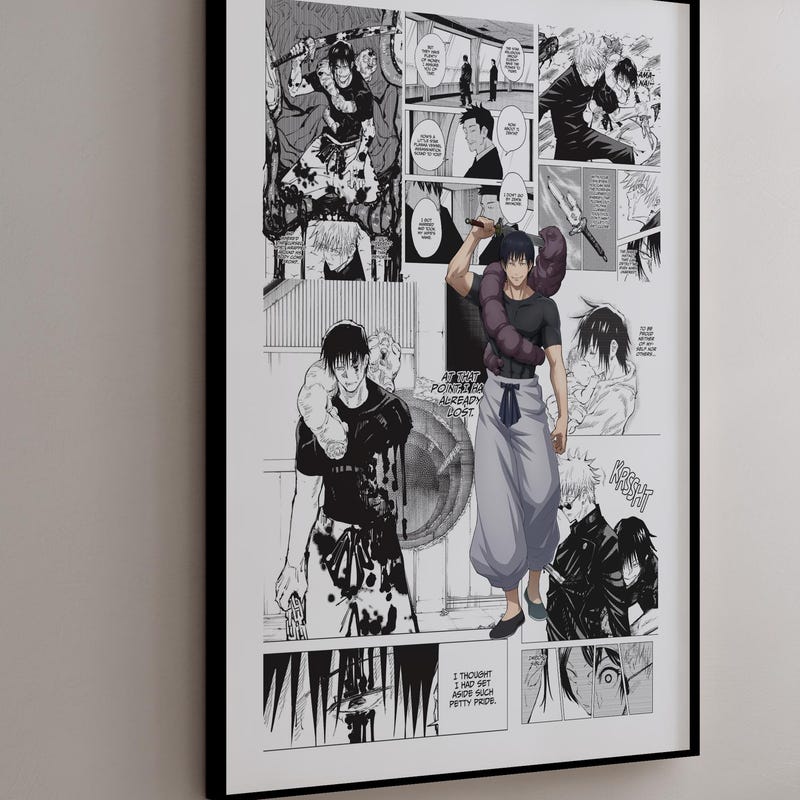 Toji Fushiguro Manga Panels - Etsy
