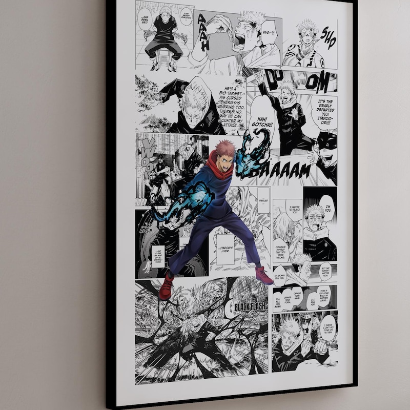 Yuji Itadori Manga Panels - Etsy