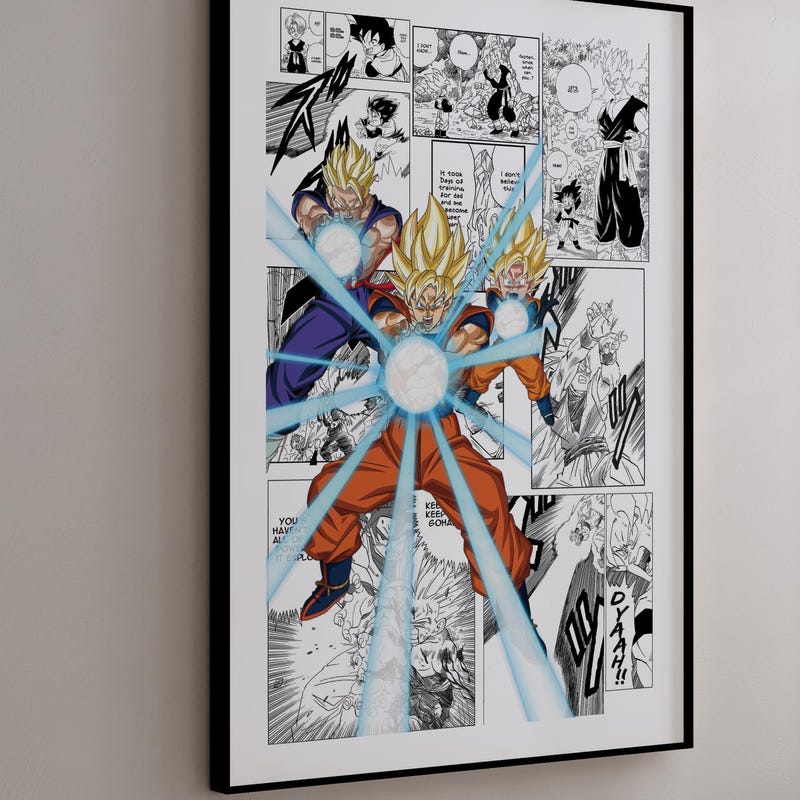 Goku Manga Panel - Etsy