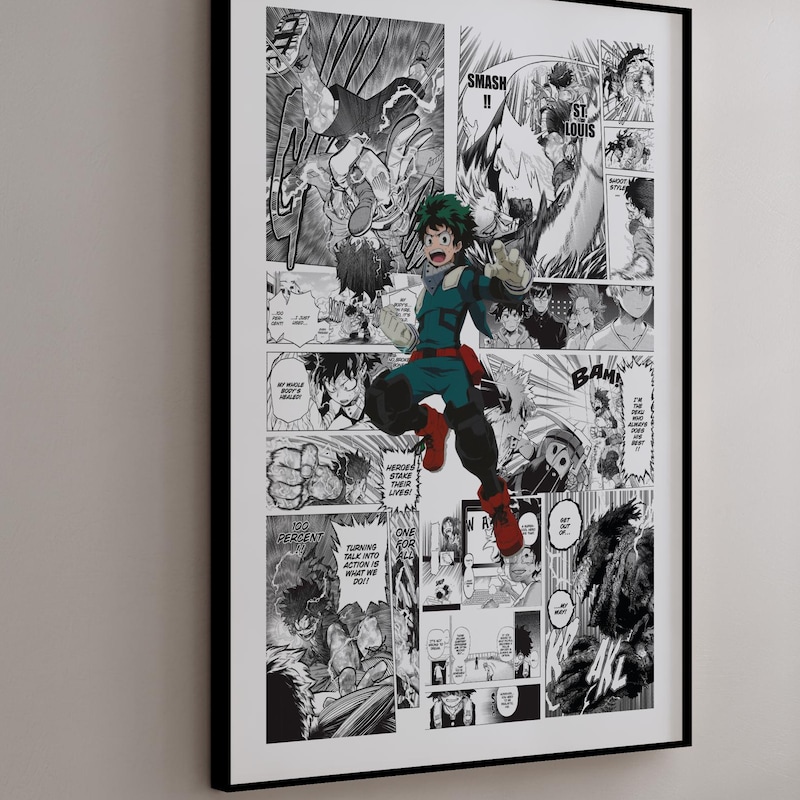 Deku Manga Panel - Etsy