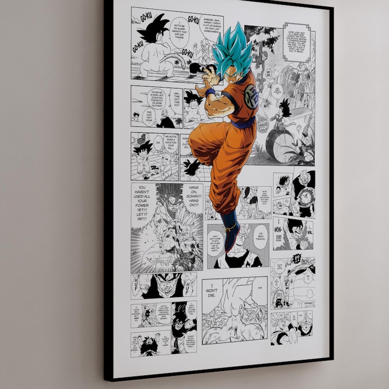 Goku Manga Panel - Etsy