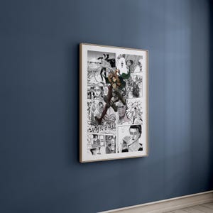 Manga Poster - Eren Yeager - Curated Manga Panels - Digital Print - Etsy