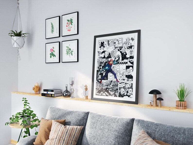 Jujutsu Kaisen Manga Poster Yuji Itadori Curated Manga Panels - Etsy
