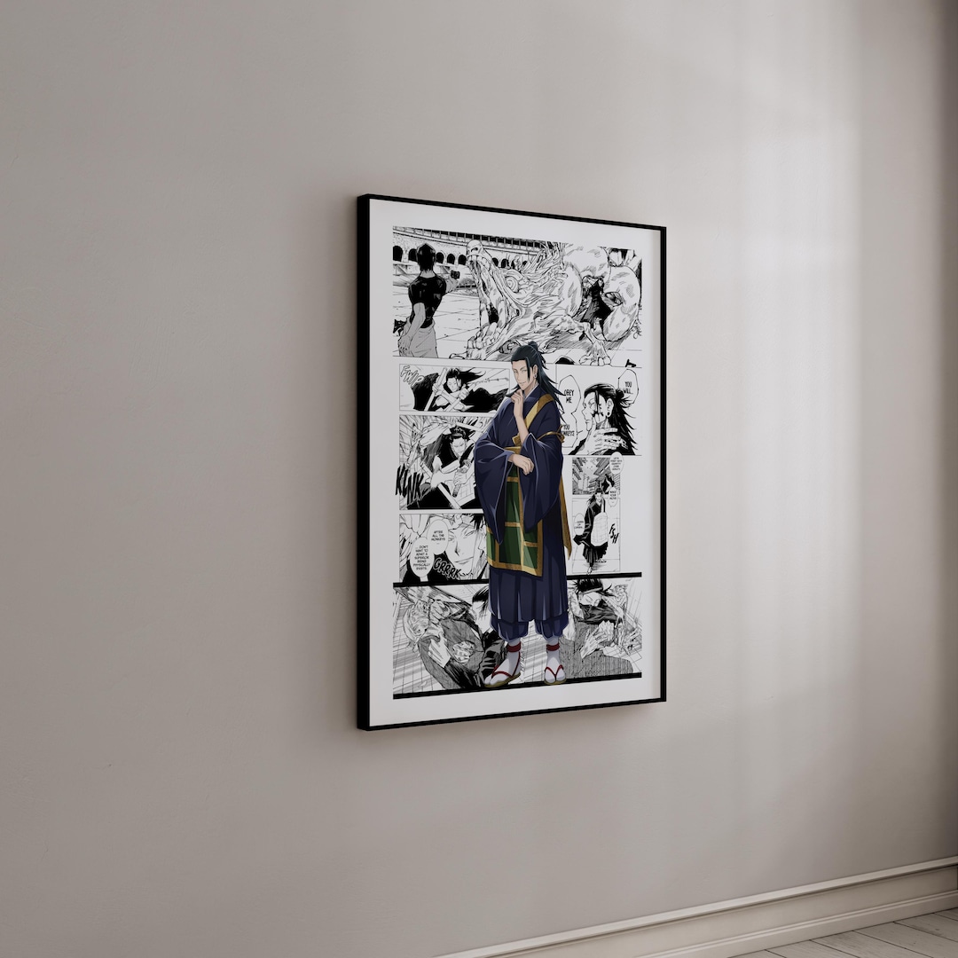 Manga Poster - Suguru Geto - Curated Manga Panels - Digital Print - Etsy