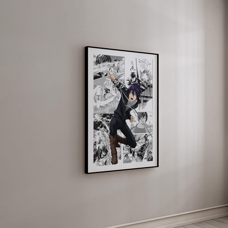 Manga Poster - 'yato' Yaboku - Curated Manga Panels - Digital Print - Etsy