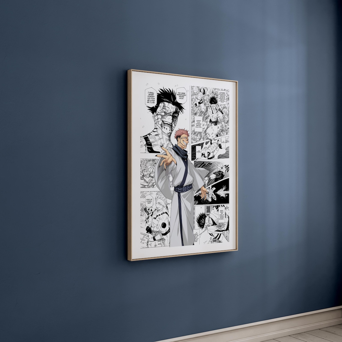 Manga Poster - Ryomen Sukuna - Curated Manga Panels - Digital Print - Etsy