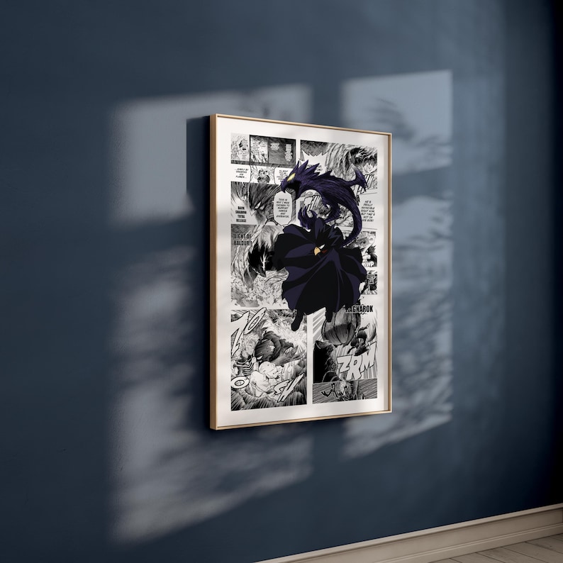 Manga Poster - Fumikage Tokoyami - Curated Manga Panels - Digital Print ...