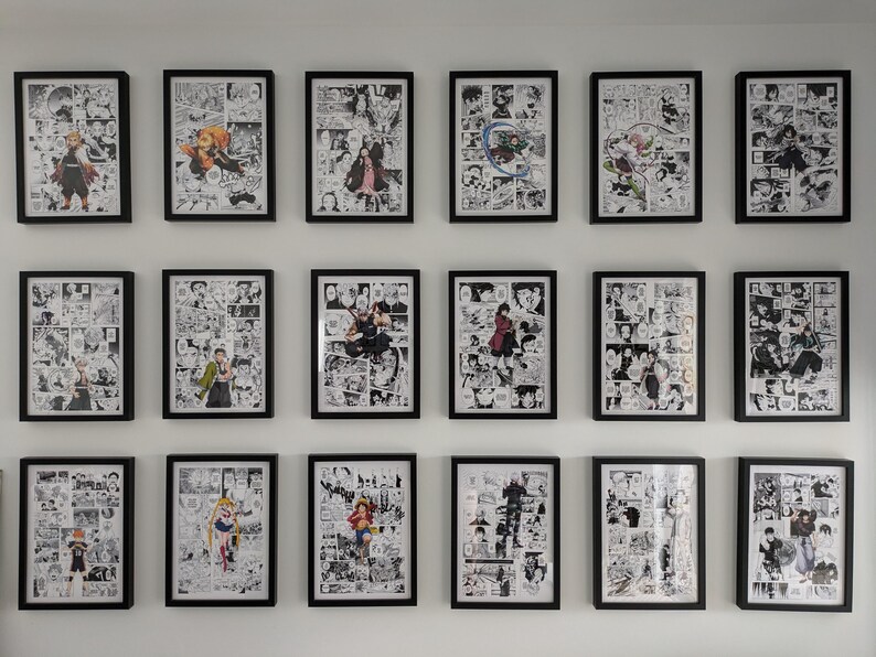 One Piece Manga Poster Monkey D. Luffy Curated Manga Panels - Etsy ...