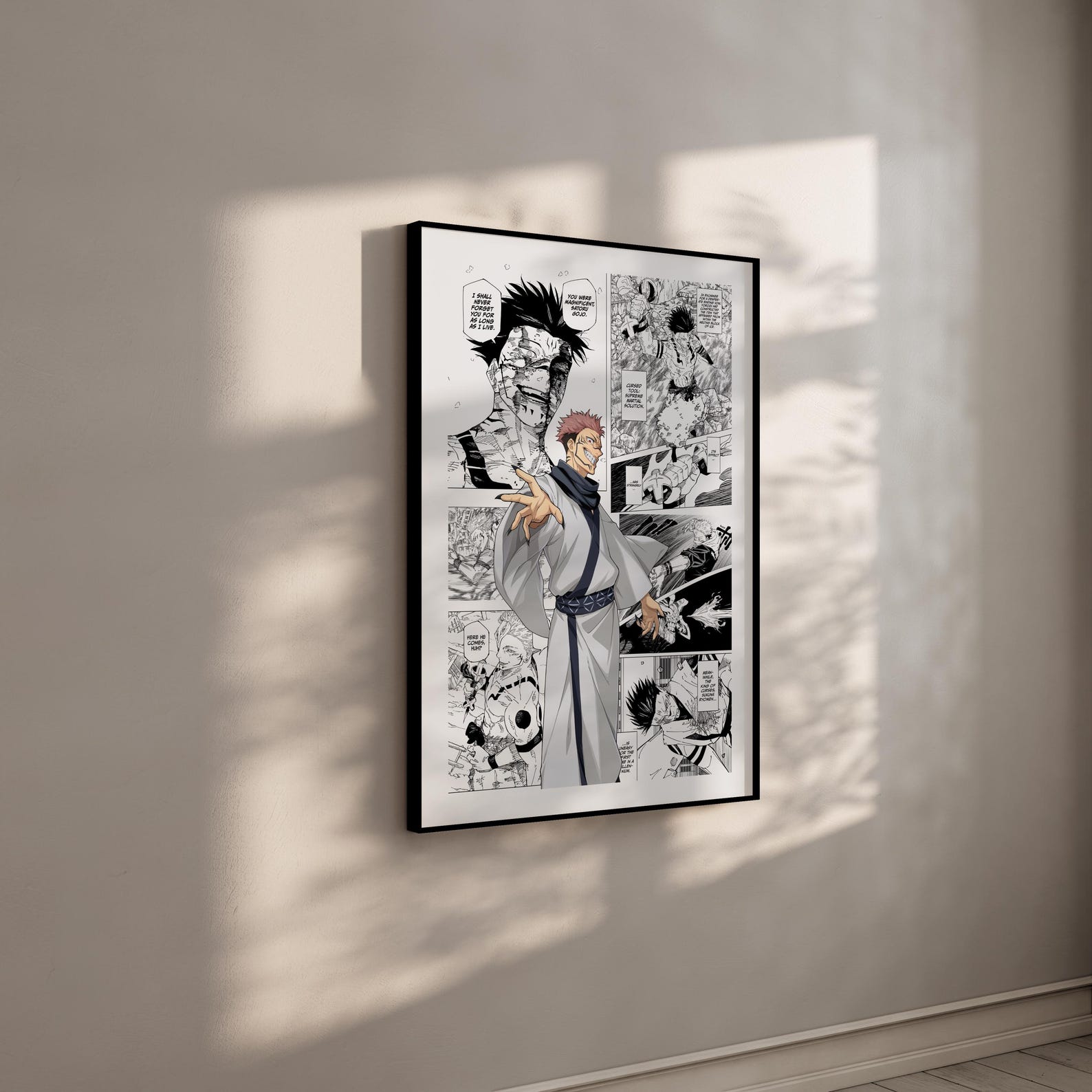 Manga Poster - Ryomen Sukuna - Curated Manga Panels - Digital Print - Etsy