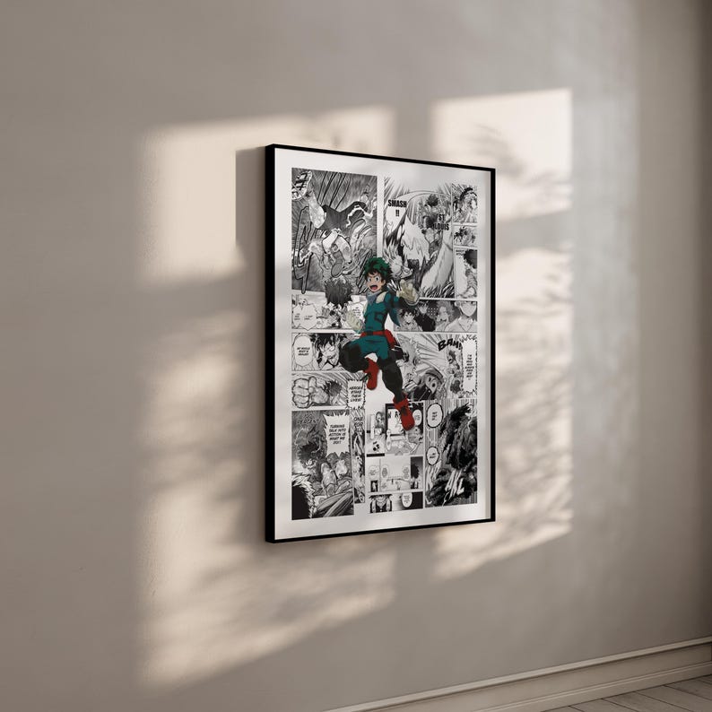 Manga Poster - Izuku 'deku' Midoriya - Curated Manga Panels - Digital ...
